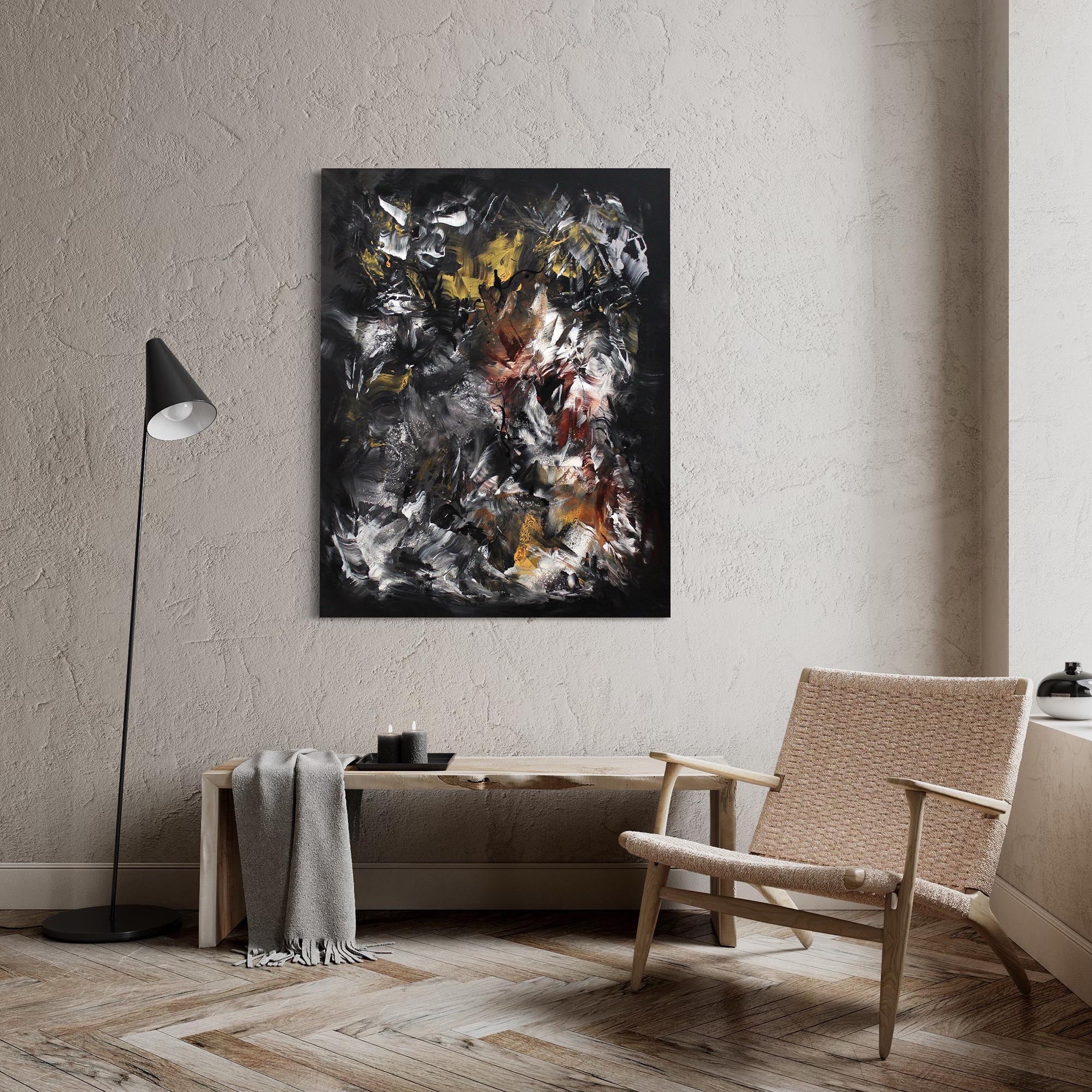 Affordable abstract art | Gestural art | Abstract Canvas Art – Paresh ...